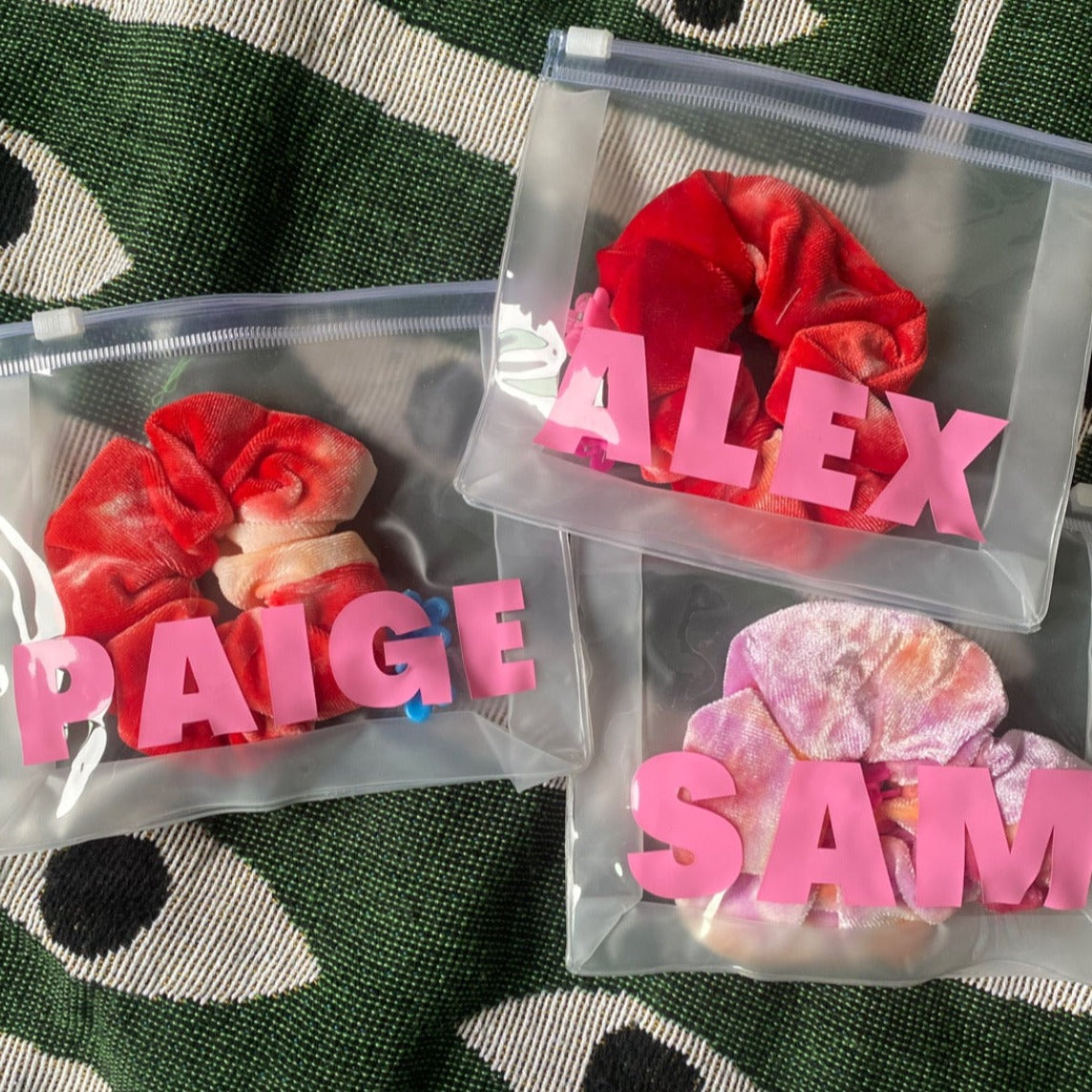 Personalized Clear Pouch – STACKED by sophie